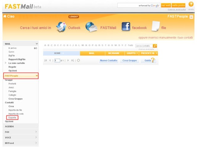 MyFastweb - FASTMail