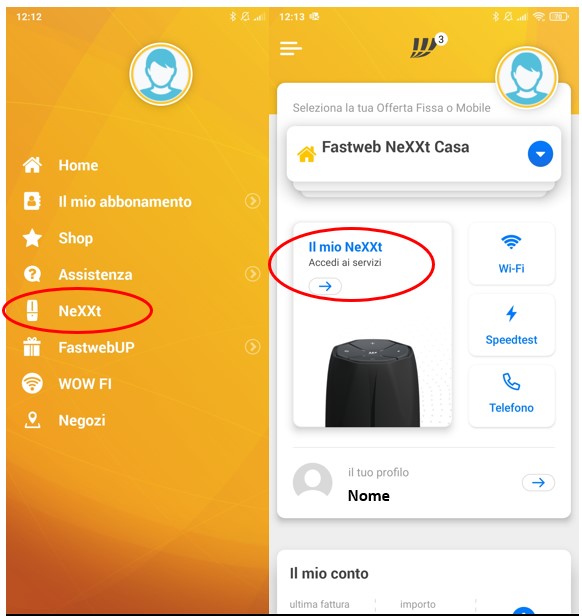 MyFastweb - Configurazione Fastweb NeXXt