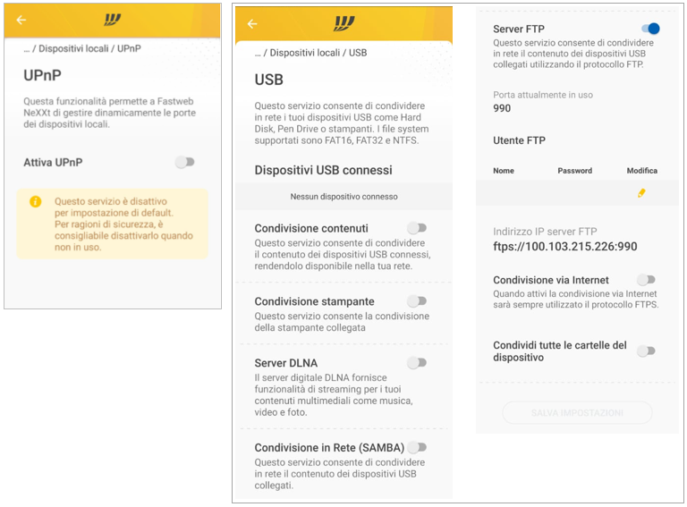 MyFastweb - Configurazione Fastweb NeXXt