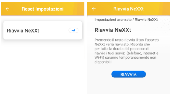 MyFastweb - Configurazione Fastweb NeXXt