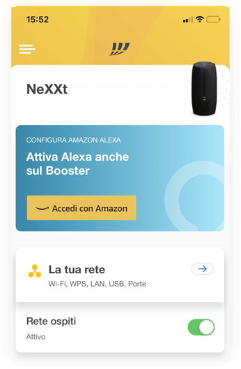 Alexa integrata su NeXXt e Booster