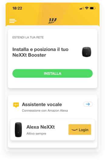 Alexa integrata su NeXXt e Booster