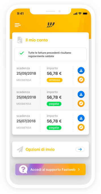 La nuova app MyFastweb